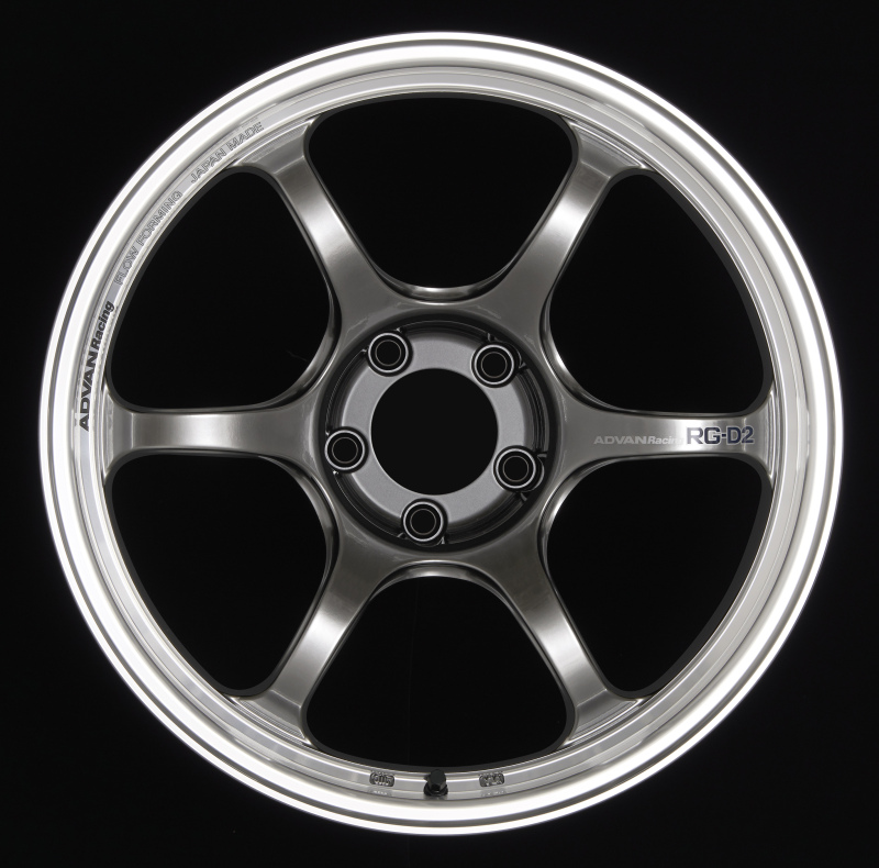 Advan RG-D2 17×8.5 +50 5-114.3 Machining & Racing Hyper Black Wheel ...