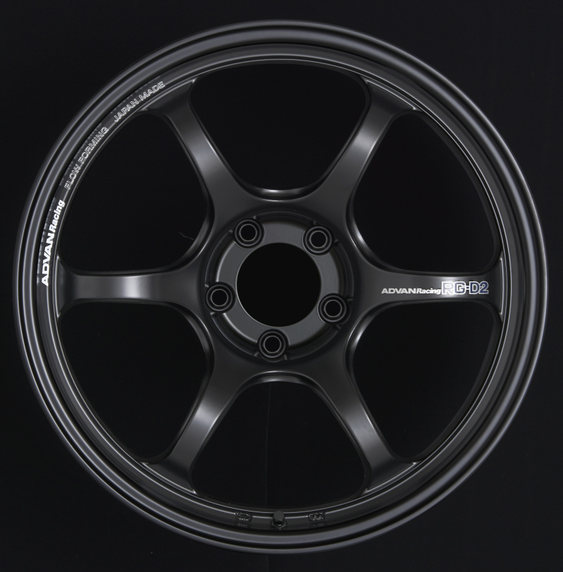 Advan RG-D2 17×7.5 +38 4-100 Semi Gloss Black Wheel – MartiniWorks
