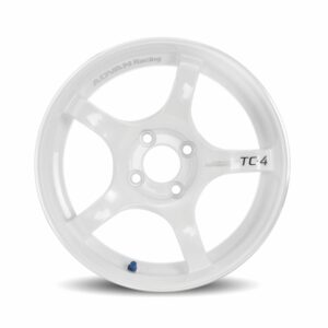 Advan TC4 18x10 +25 5-114.3 Racing White and Ring Wheel | MartiniWorks