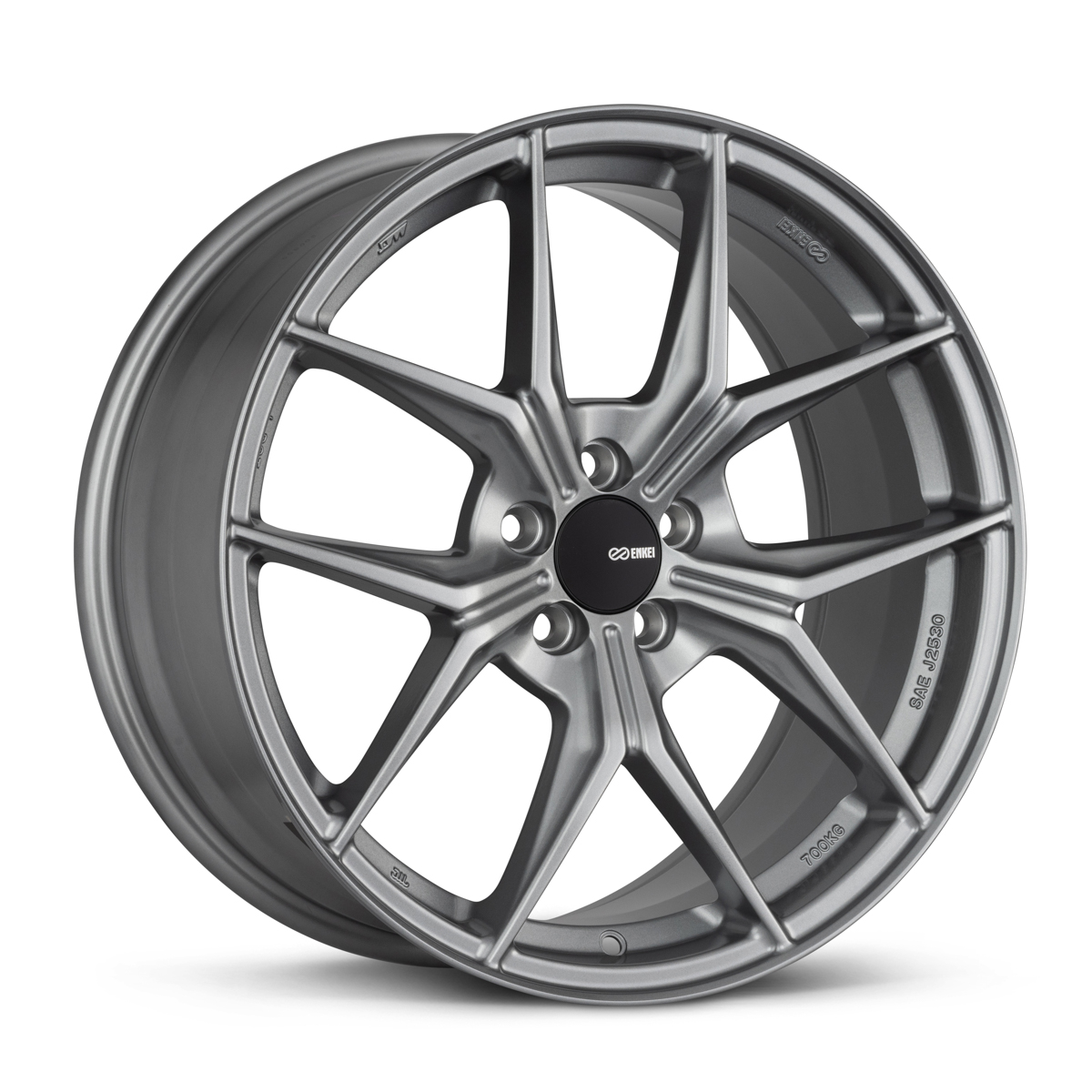 Enkei TSR-X 18×8 45mm Offset 5×100 BP 72.6mm Bore Storm Gray Wheel ...