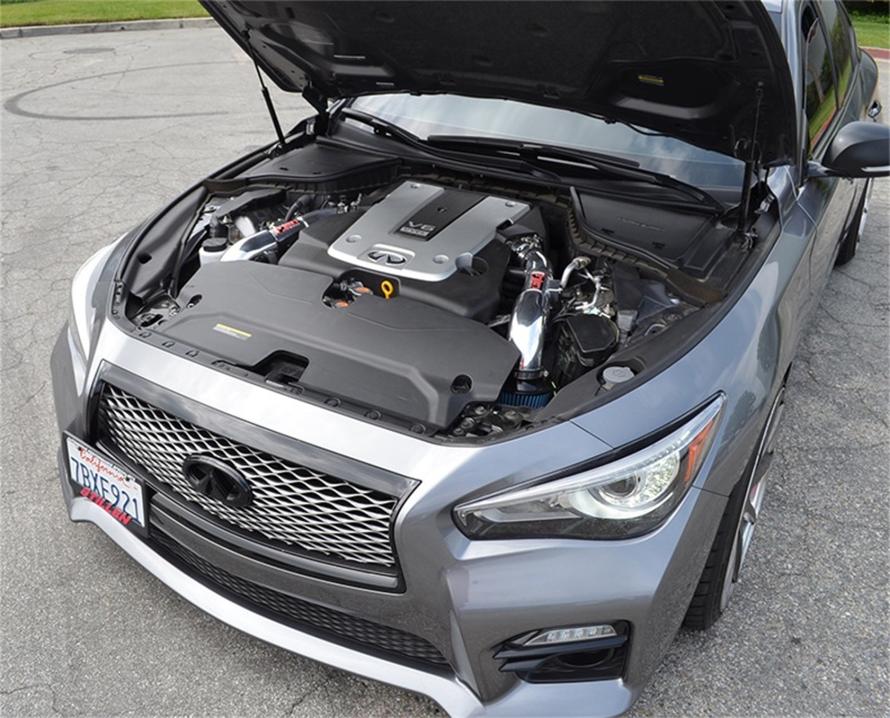 Injen 14 Infiniti Q50 3.7L V6 Black Dual Short Ram Intake w/ MR Techn ...
