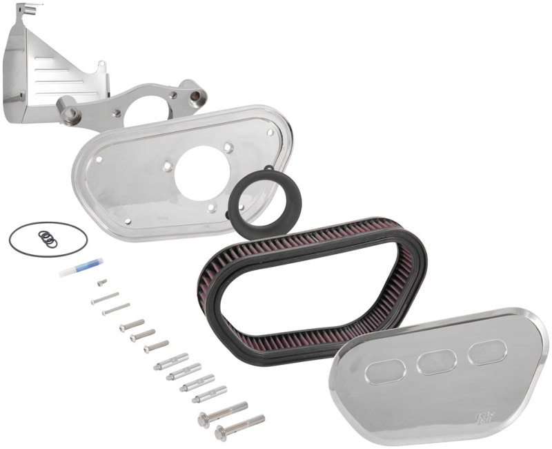 K&N Engineering K&N Street Metal Intake System – Big 8 Chrome Intake ...