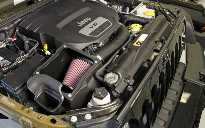 K&N Engineering K&N 12-18 Jeep Wrangler 3.6L V6 Performance Intake Kit ...