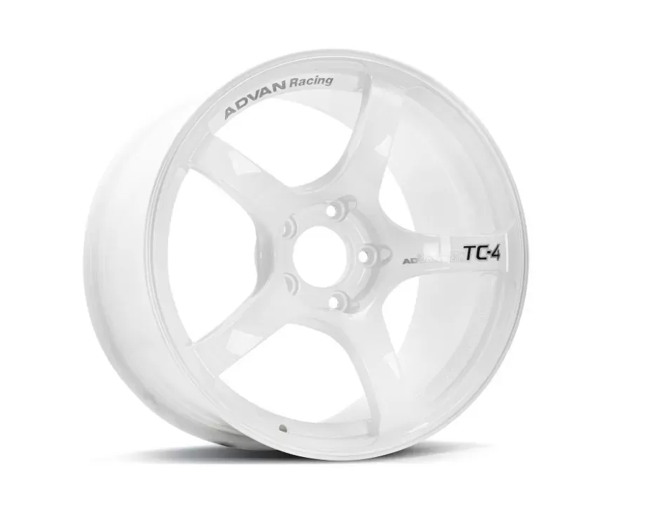 Advan TC4 16×7.0 +44 5-114.3 Racing White Metallic & Ring Wheel ...
