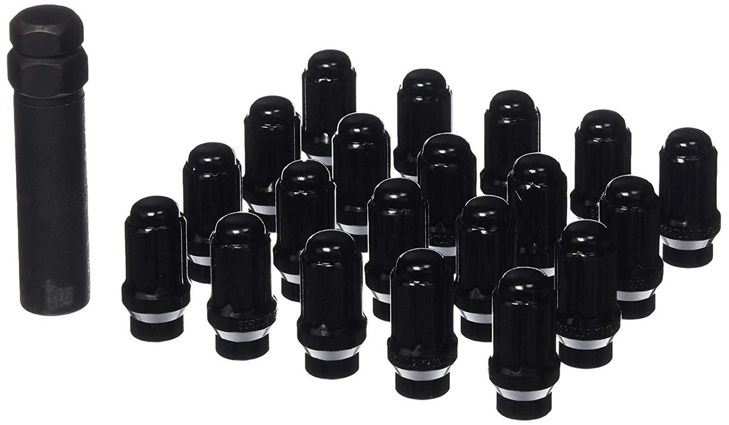 Gorilla Automotive 24-Piece M14x1.5 ET Spline Lug Nut Kit (Black)