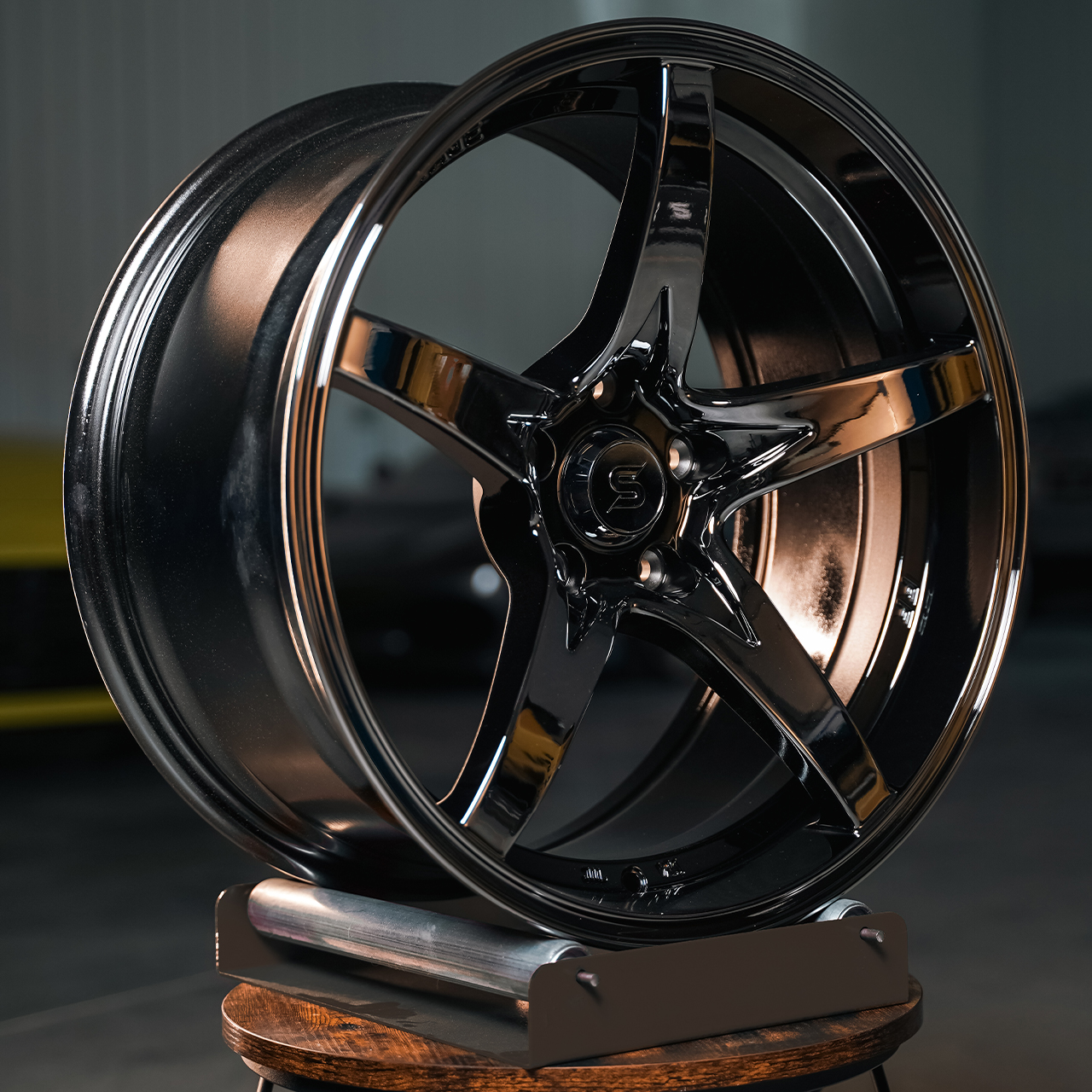 Stage Wheels Monroe 17x8.5 +30mm 5x114.3 CB: 73.1 Color: Black Chrome ...