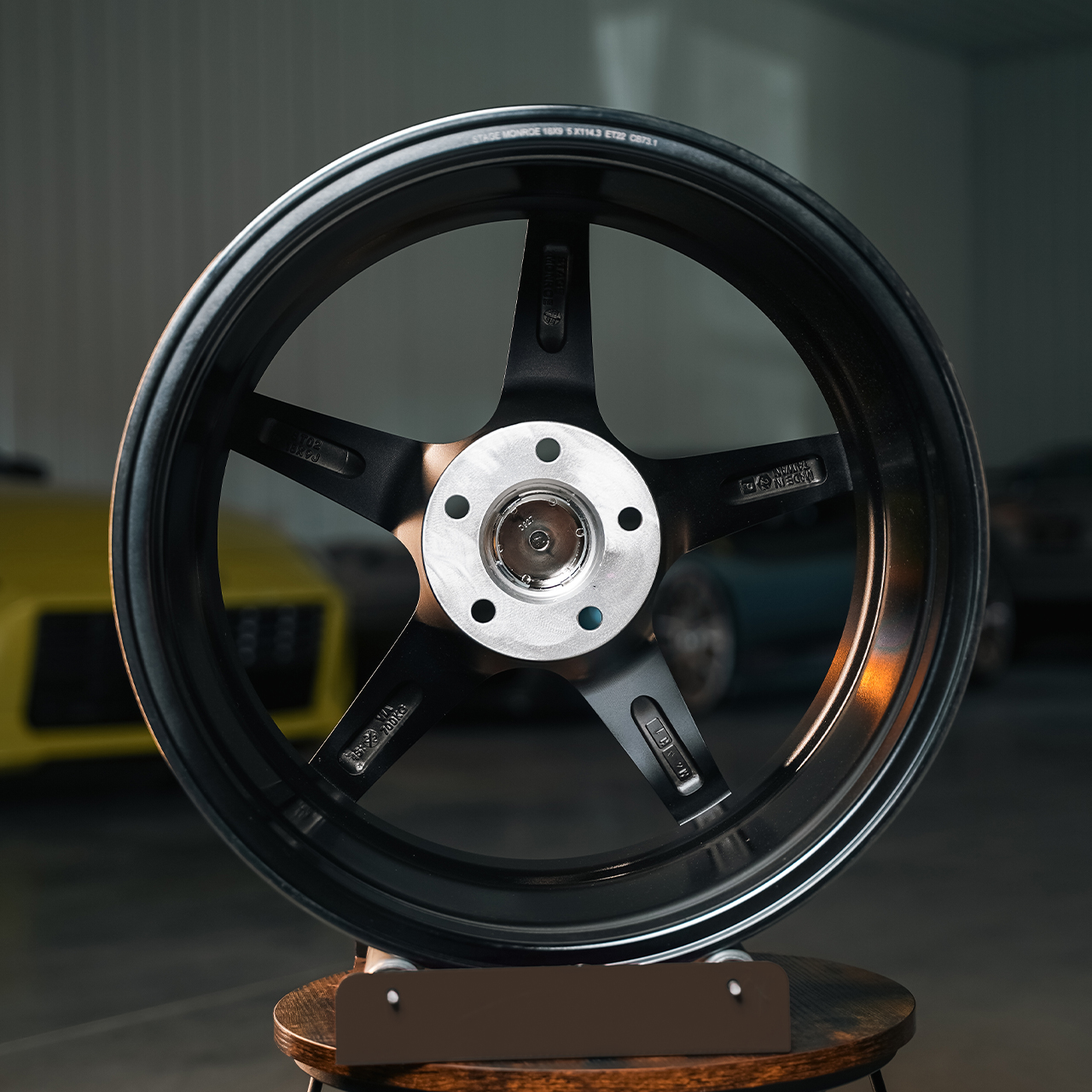 Stage Wheels Monroe 18×9 +12mm 5×114.3 CB: 73.1 Color: Black Chrome ...