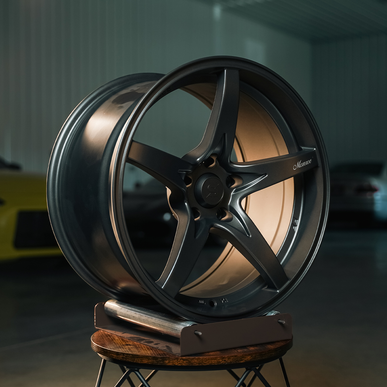 Stage Wheels Monroe 18×10 +25mm 5×120 CB: 74.1 Color: Matte Gun Metal ...