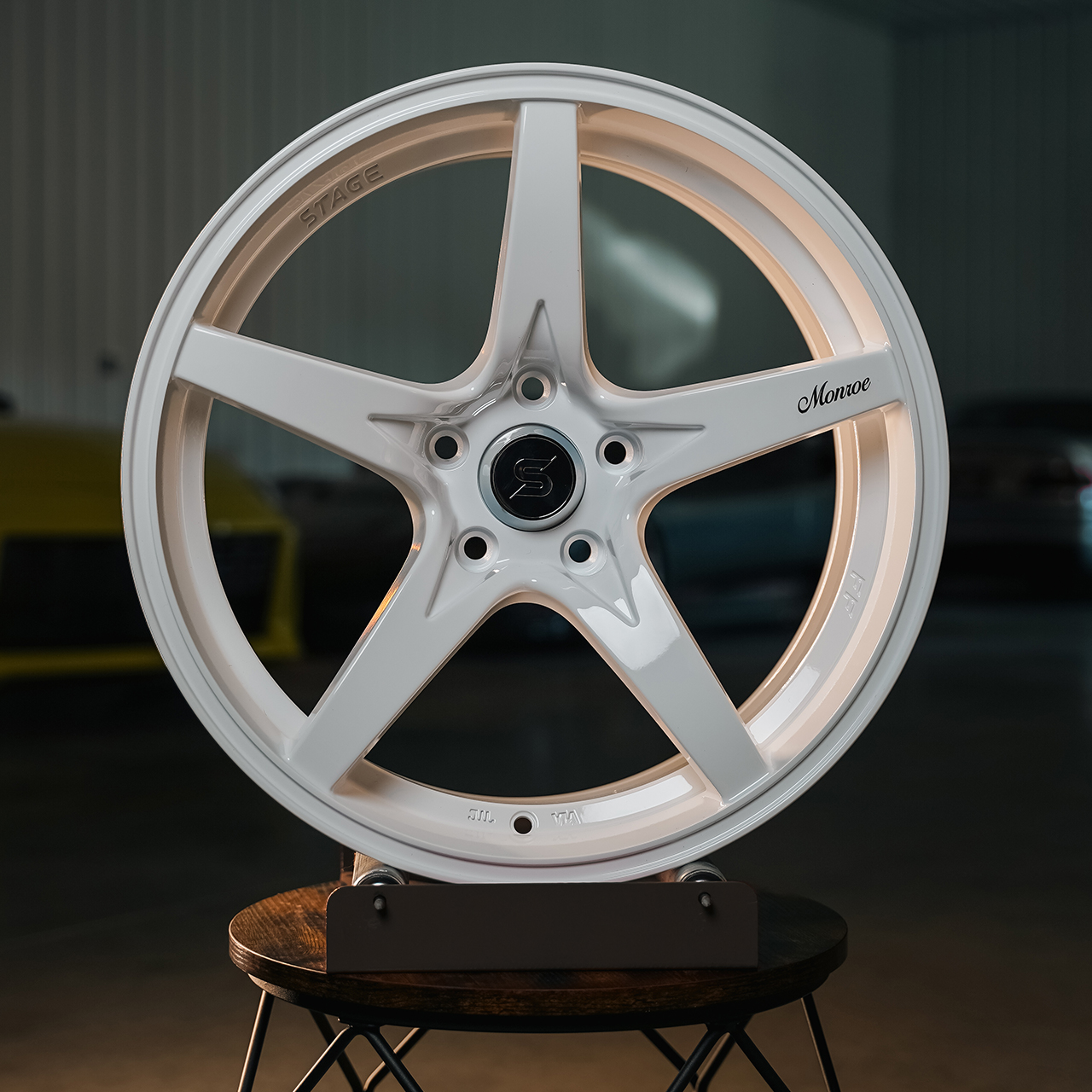Stage Wheels Monroe 18x10 +15mm 5x114.3 CB: 73.1 Color: White ...