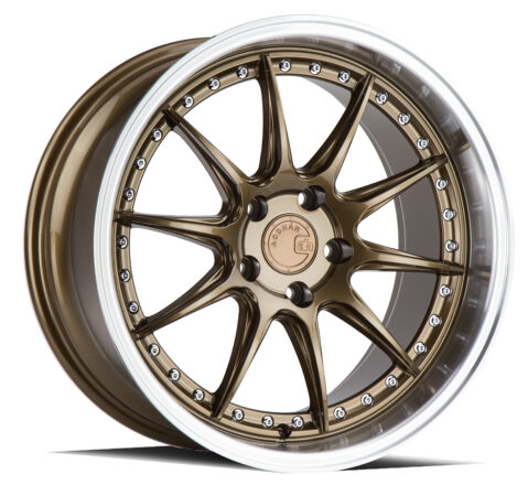 Aodhan DS07 18x9.5 +22.0 5x114.3 Bronze w/Machined Lip SKU ...