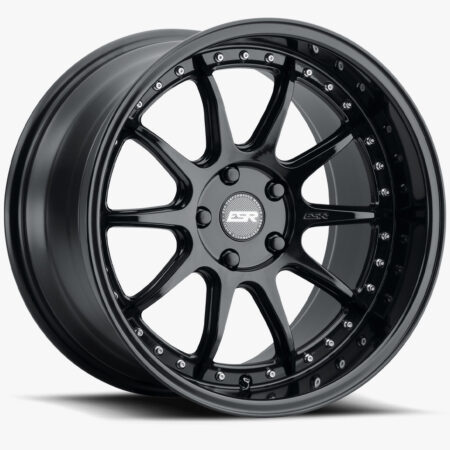 ESR Wheels CS12 18x9.5 +22 5x115 (Custom Drill) Gloss Black | MartiniWorks
